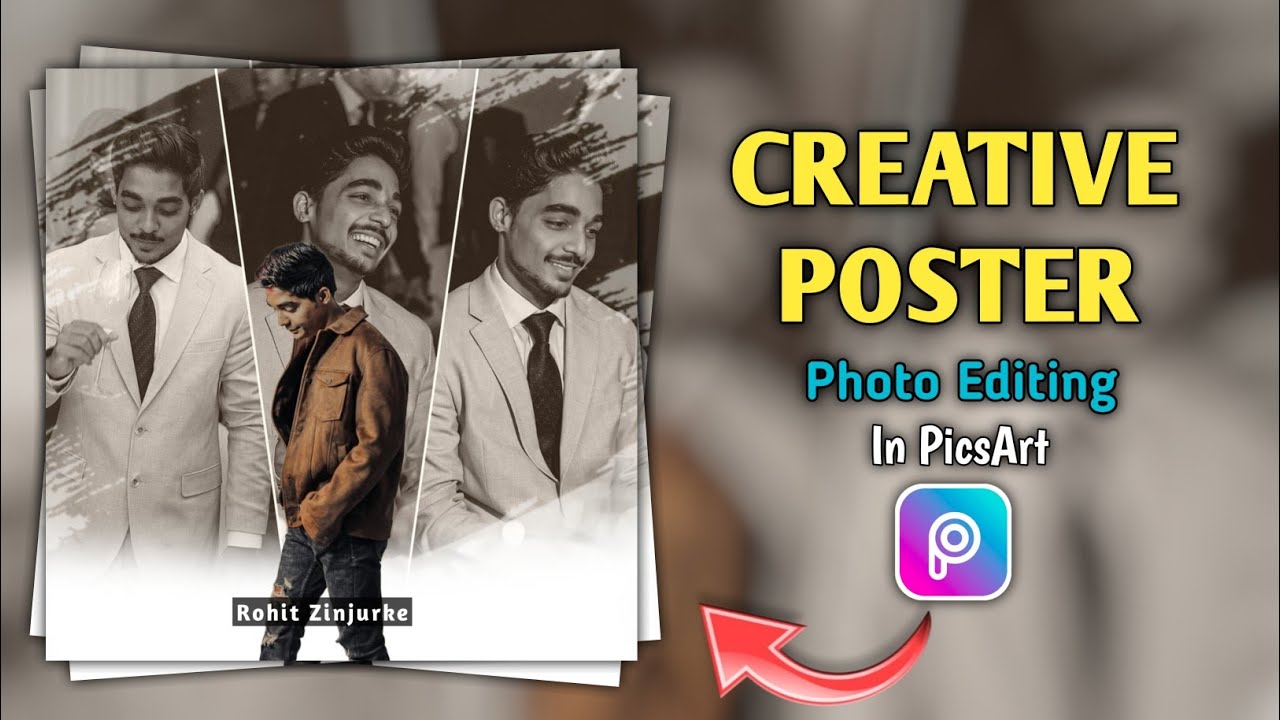 Creative Poster Photo Editing 😍 | PicsArt Photo Editing | RK Thakur ...