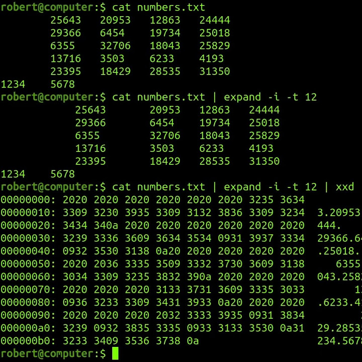 The 'expand' Command In Linux - YouTube