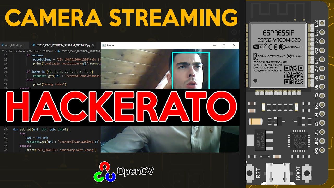 😱 HACKERO un ESP32-S per Videosorveglianza con Riconoscimento Facciale! 🔍 (OpenCV e Python - YouTube