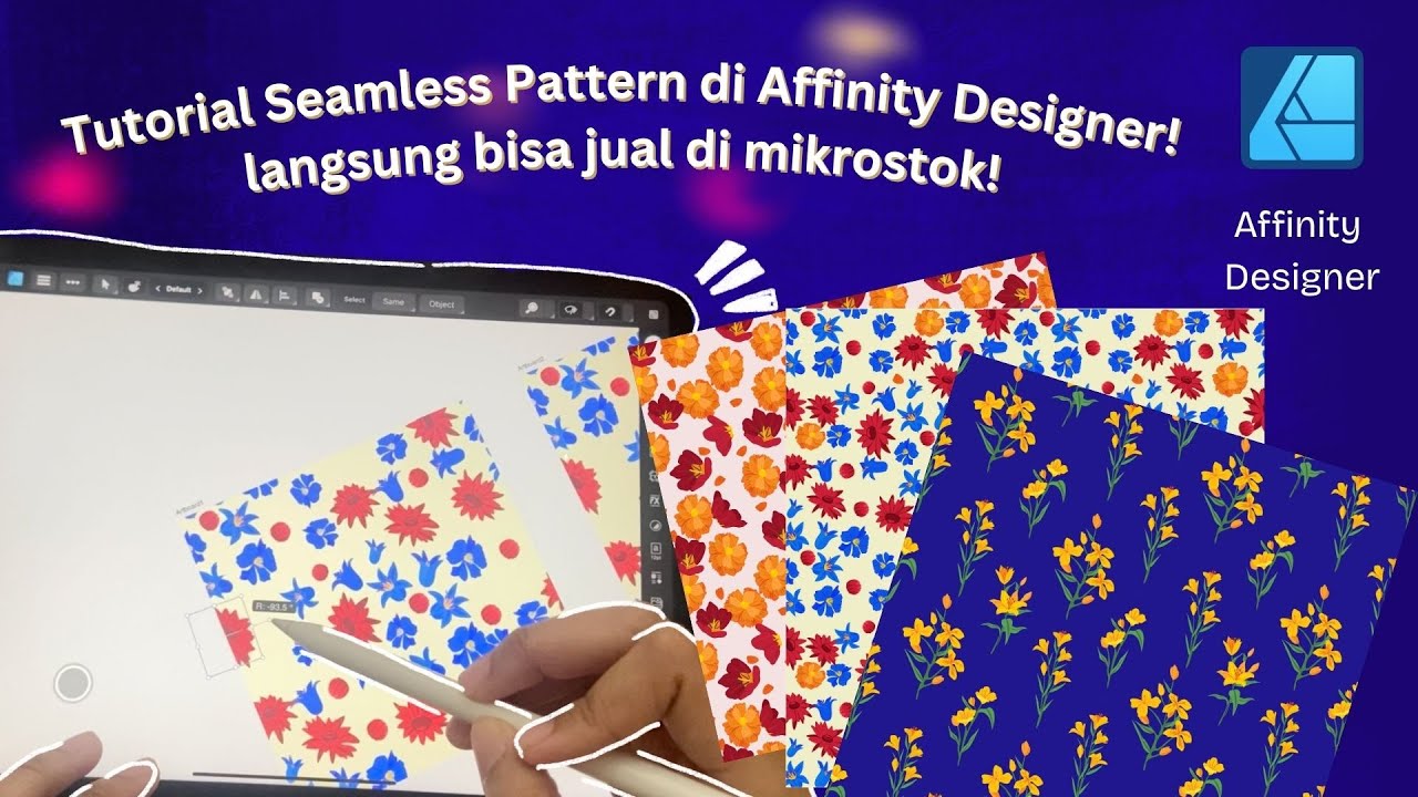 Cara gampang Membuat Seamless Pattern di Affinity Designer 2 - YouTube