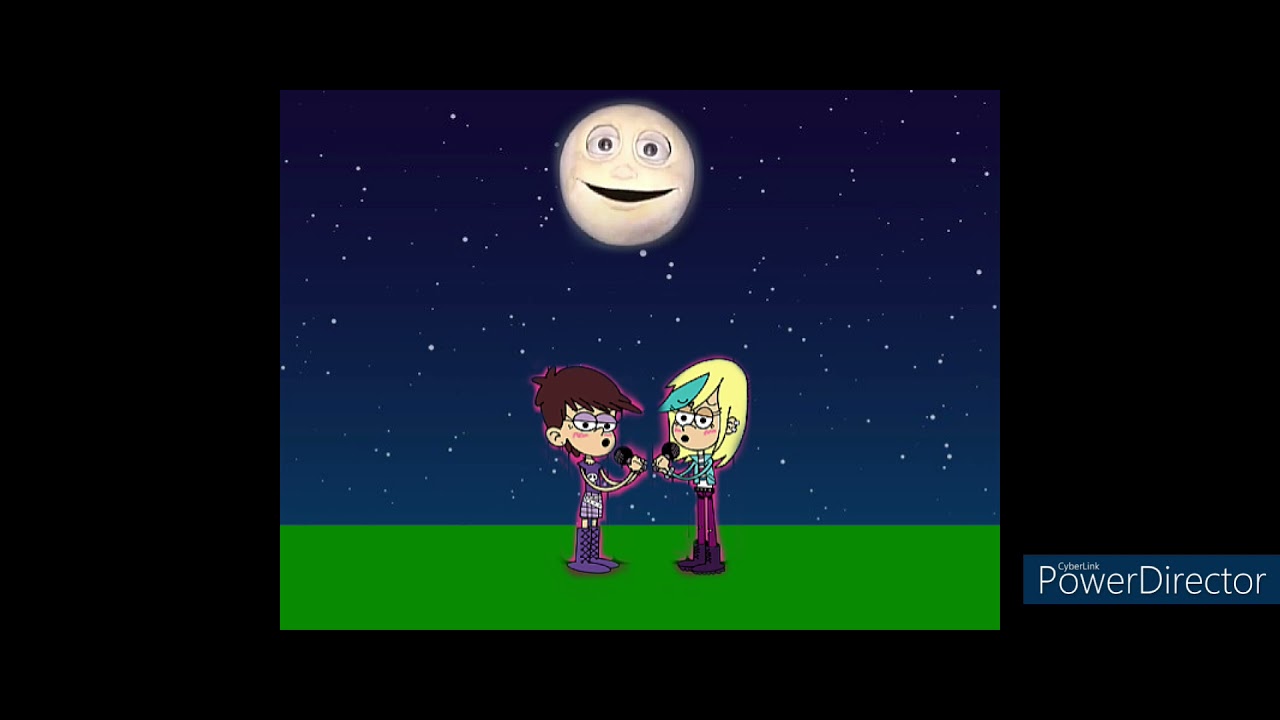 Luna Loud and Sam Sharp singing with Luna the Moon - YouTube