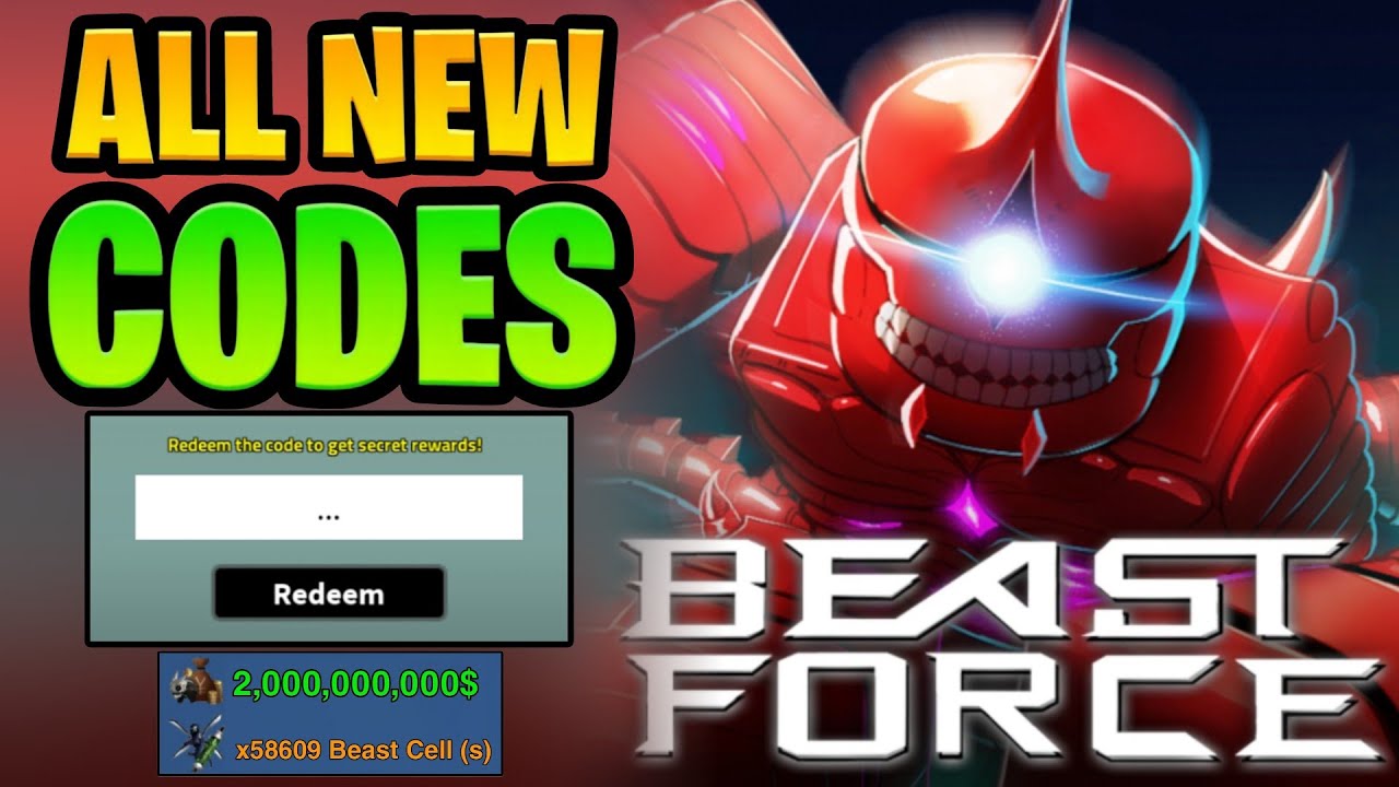 *NEW* ALL WORKING CODES FOR BEAST FORCE IN 2024! ROBLOX BEAST FORCE CODES - YouTube