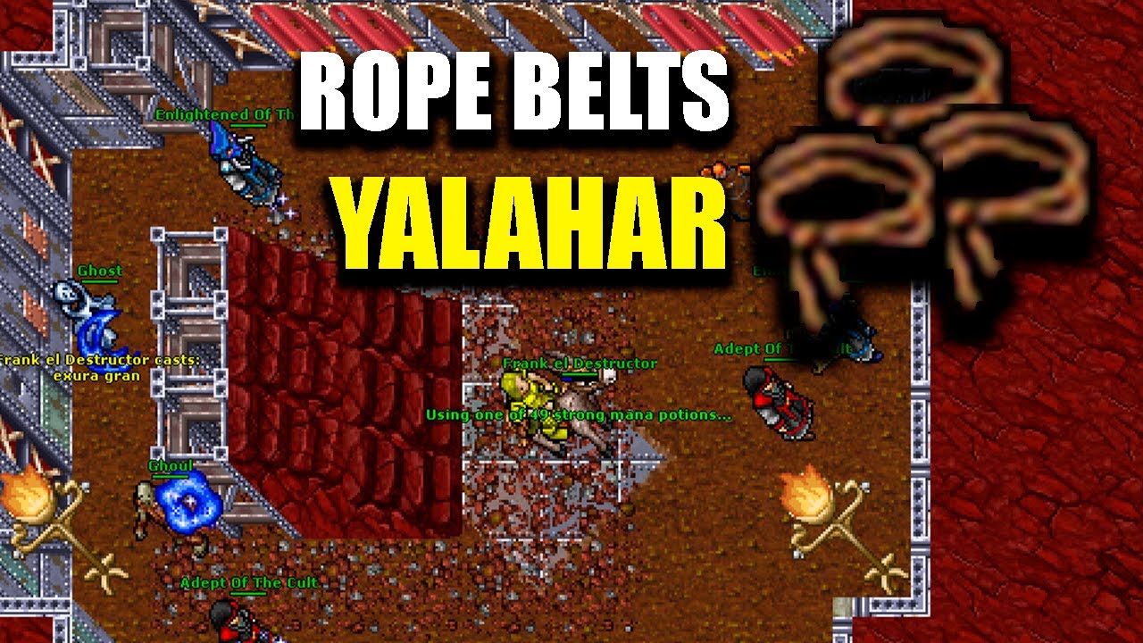 1 HORA FARMEANDO EN TIBIA || ROPE BELT EN YALAHAR +150K - 200K PROFIT ...