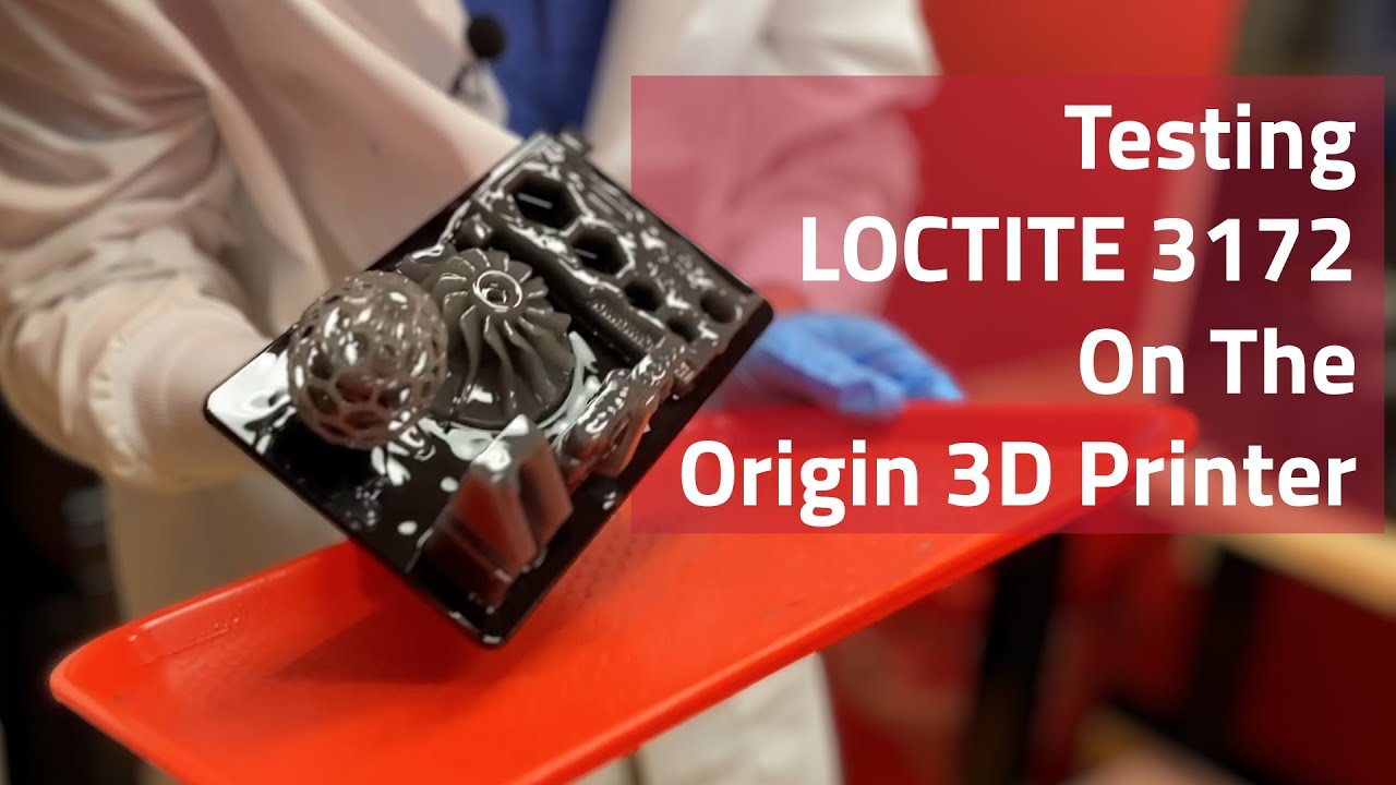 Testing Origin 3D Printer Materials: Loctite 3172 - YouTube