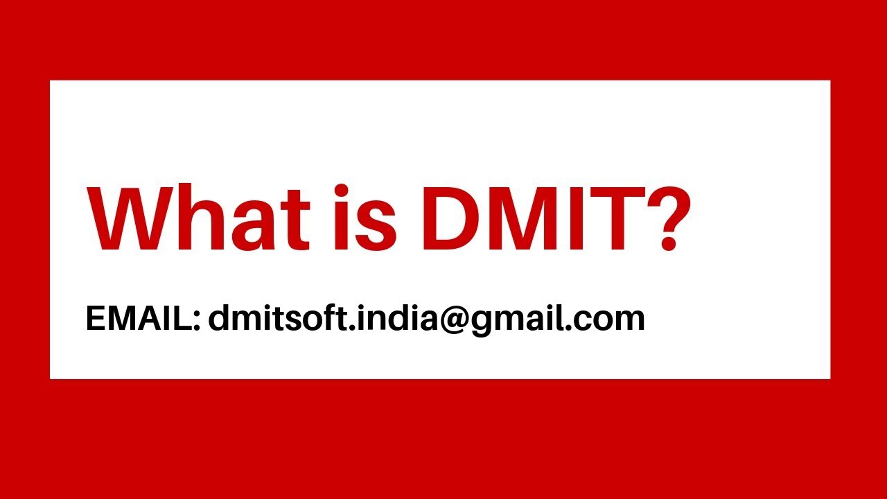 what is DMIT | what is dmit test | DMIT software Source Code - YouTube