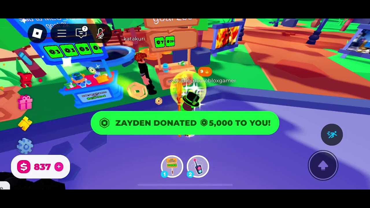 I GOT donate 5000 ROBUX - YouTube