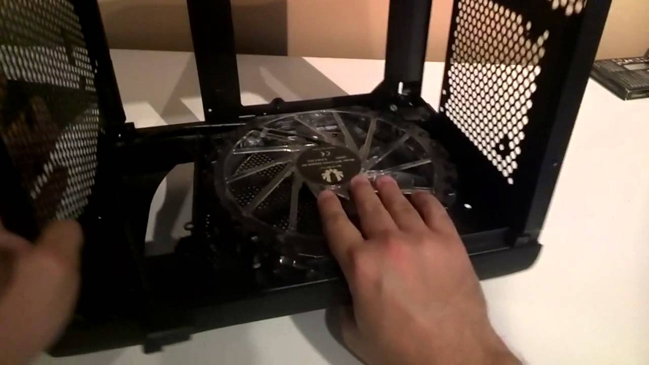 BitFenix's 220mm fan installed into the Prodigy M - YouTube