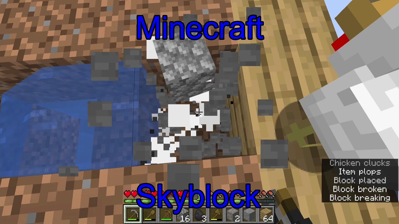 Cobblestone Generator and House|Minecraft|Skyblock|Part 2 - YouTube