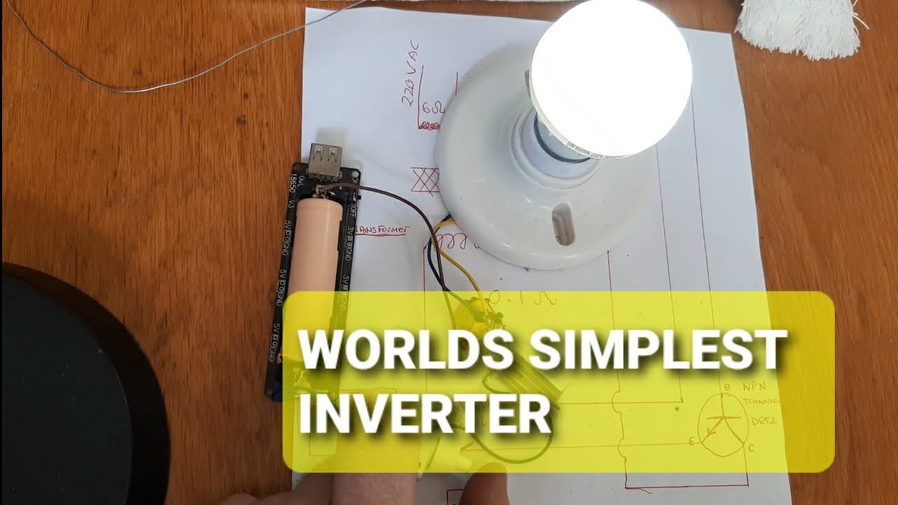 How To Make The Worlds Simplest Inverter. make and use at own risk ...