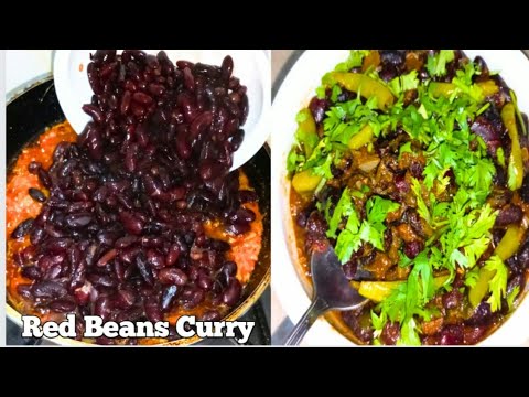 Red Beans Curry Recipe | Red Beans Curry With Rice | Lobia Salan ...