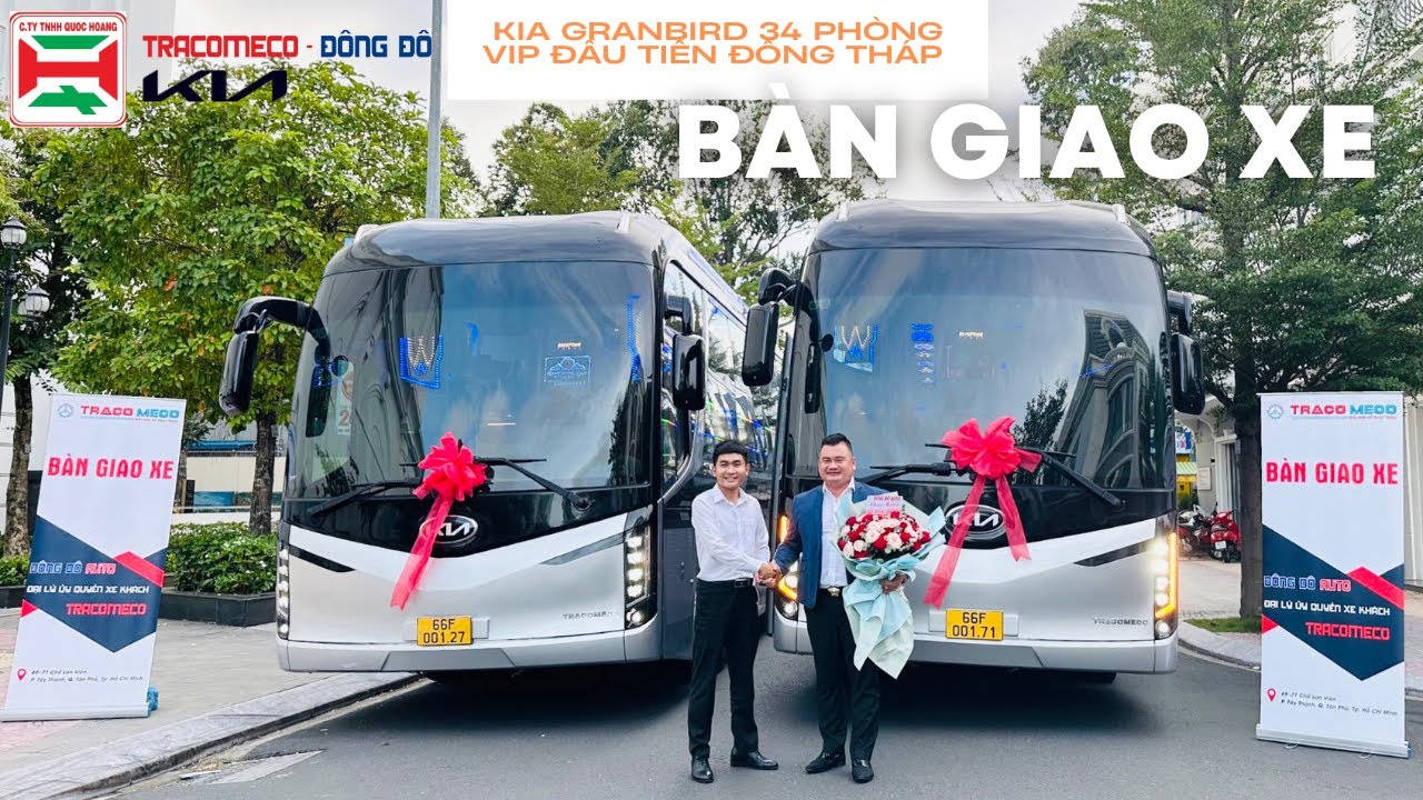 Bàn giao cặp xe KIA GRANBIRD 34P VIP cho NX.QUỐC HOÀNG | Xe phòng ...