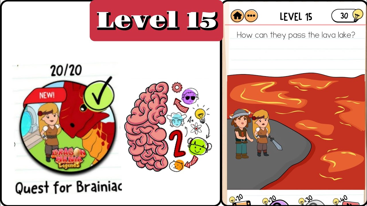brain test 2 quest for brainiac level 15 - YouTube