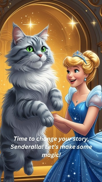 Cinderella.... but with a cat 😺 #youtubeshorts #shorts #cinderella ...