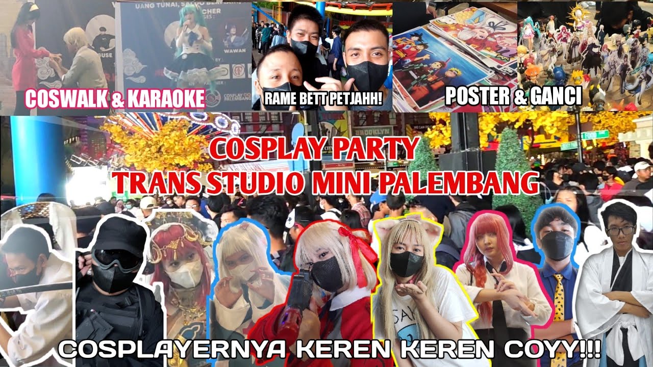 Keseruan Event Cosplay Party Trans Studio Mini Palembang | Gila Rame ...