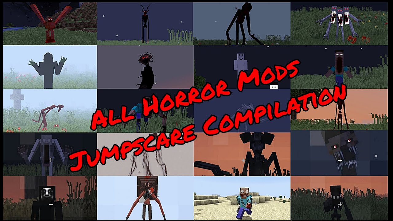 Minecraft All Horror Mods Jumpscare Compilation☠️ - YouTube