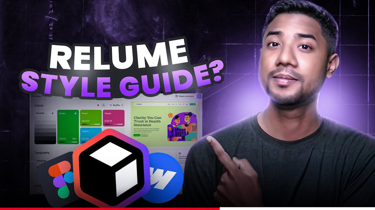 Design websites 10X Faster - Relume Style Guide - YouTube