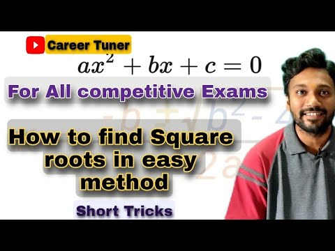 How to find square roots in easy method | For All competitive exams ...