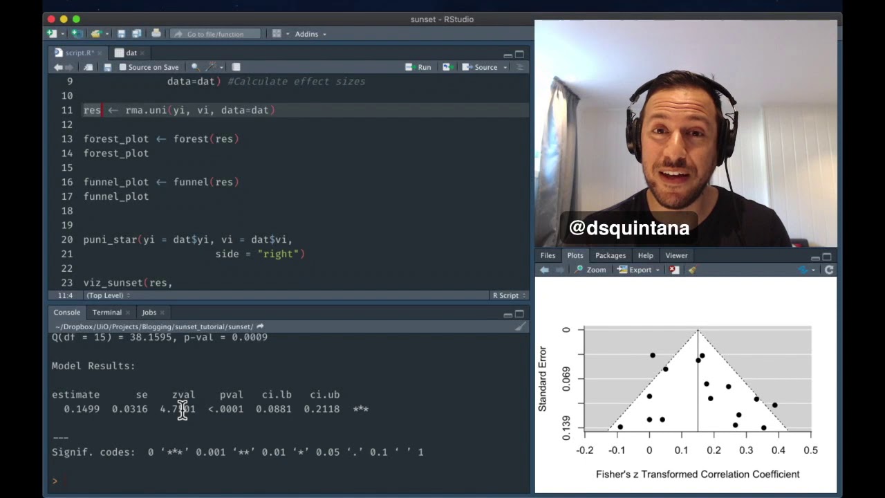 How to calculate and visualise the power of each study in a meta ...