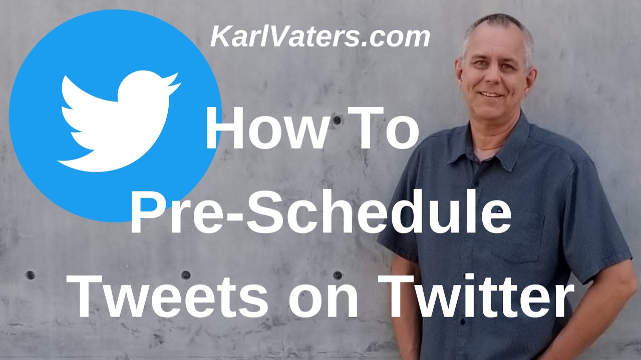 How to Pre-Schedule Tweets on Twitter - YouTube