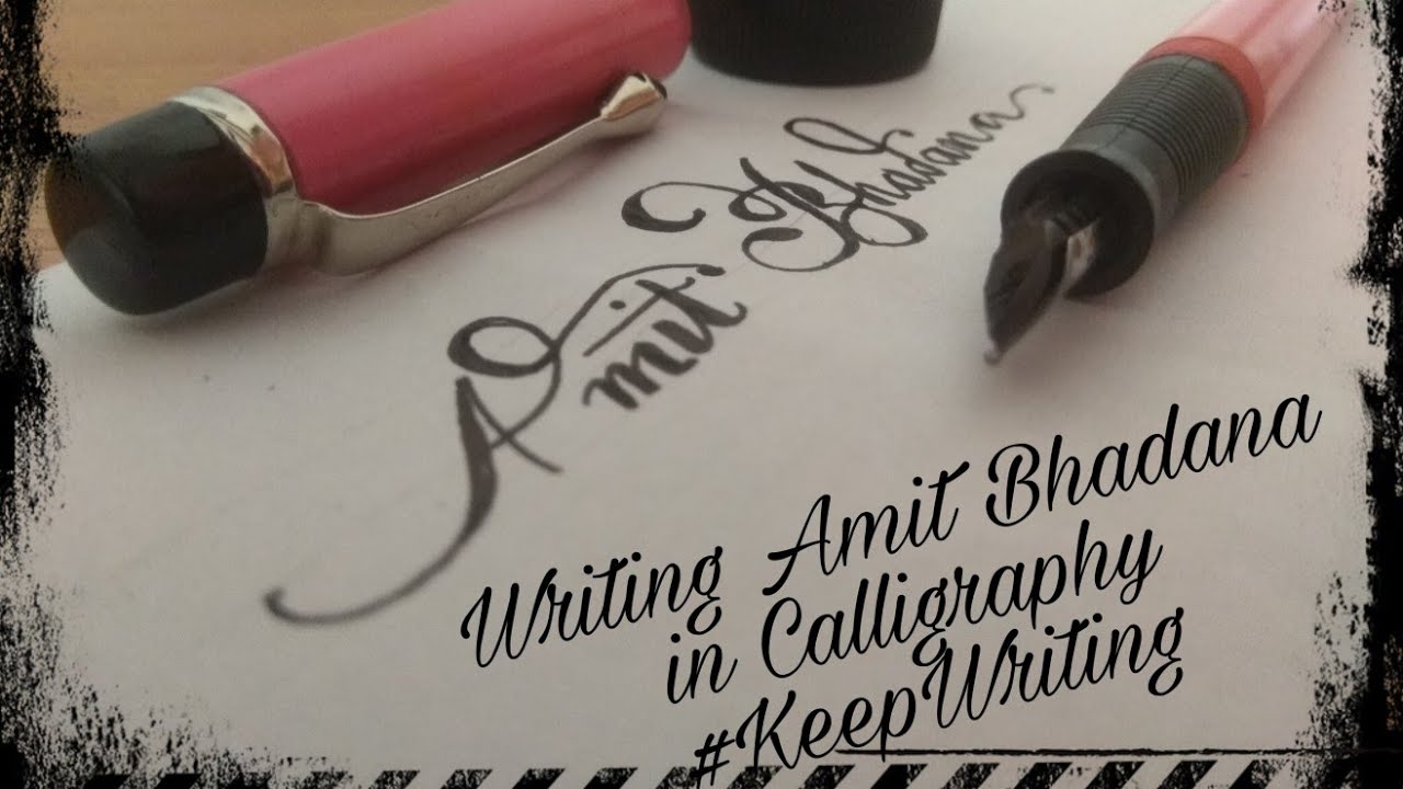 CalligraphyOfFame #1 | Amit Bhadana | Calligraphy Experts - YouTube
