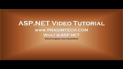 ASP.NET tutorial for beginners - YouTube