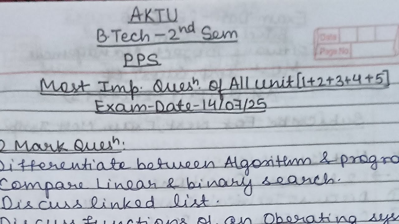 #PPS most important questions of all units#aktu#btech 2nd Sem#like 👍👍#share#subscribe👆👆👆👆👆👆👆 ...