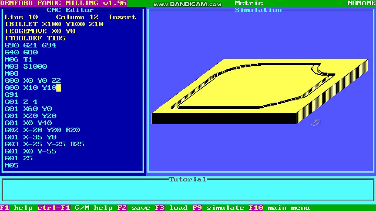 CNC Milling Program using Incremental programming - YouTube