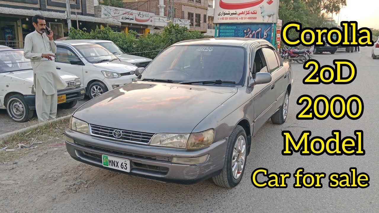 Toyota Corolla 2oD car for sale ll used cars in pakistan - YouTube