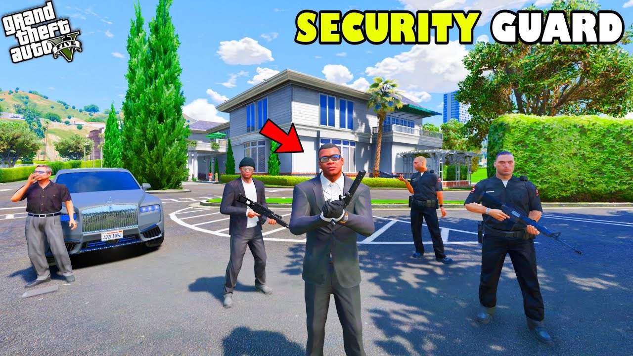 Franklin Becomes the Most POWERFUL Security Guard in GTA 5 | SHINCHAN ...