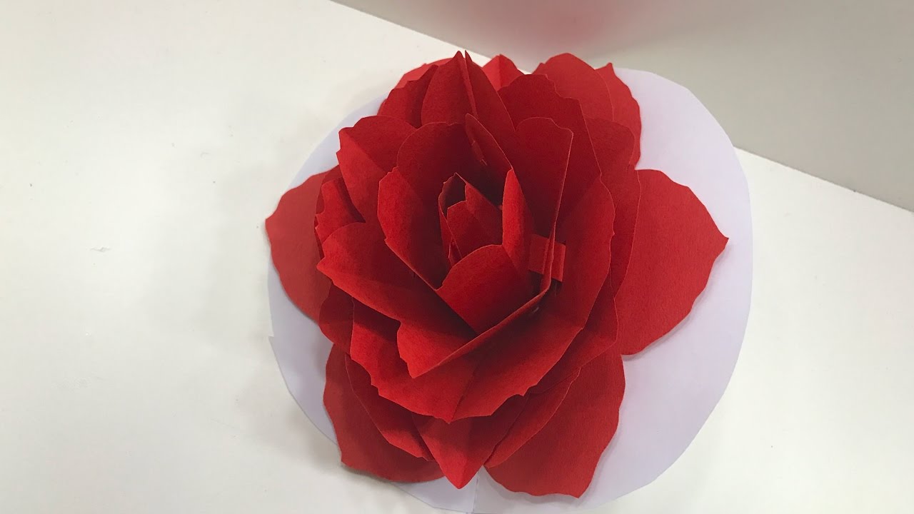 origami Peony flower 모란꽃 카네이션 牡丹 pivoines - YouTube