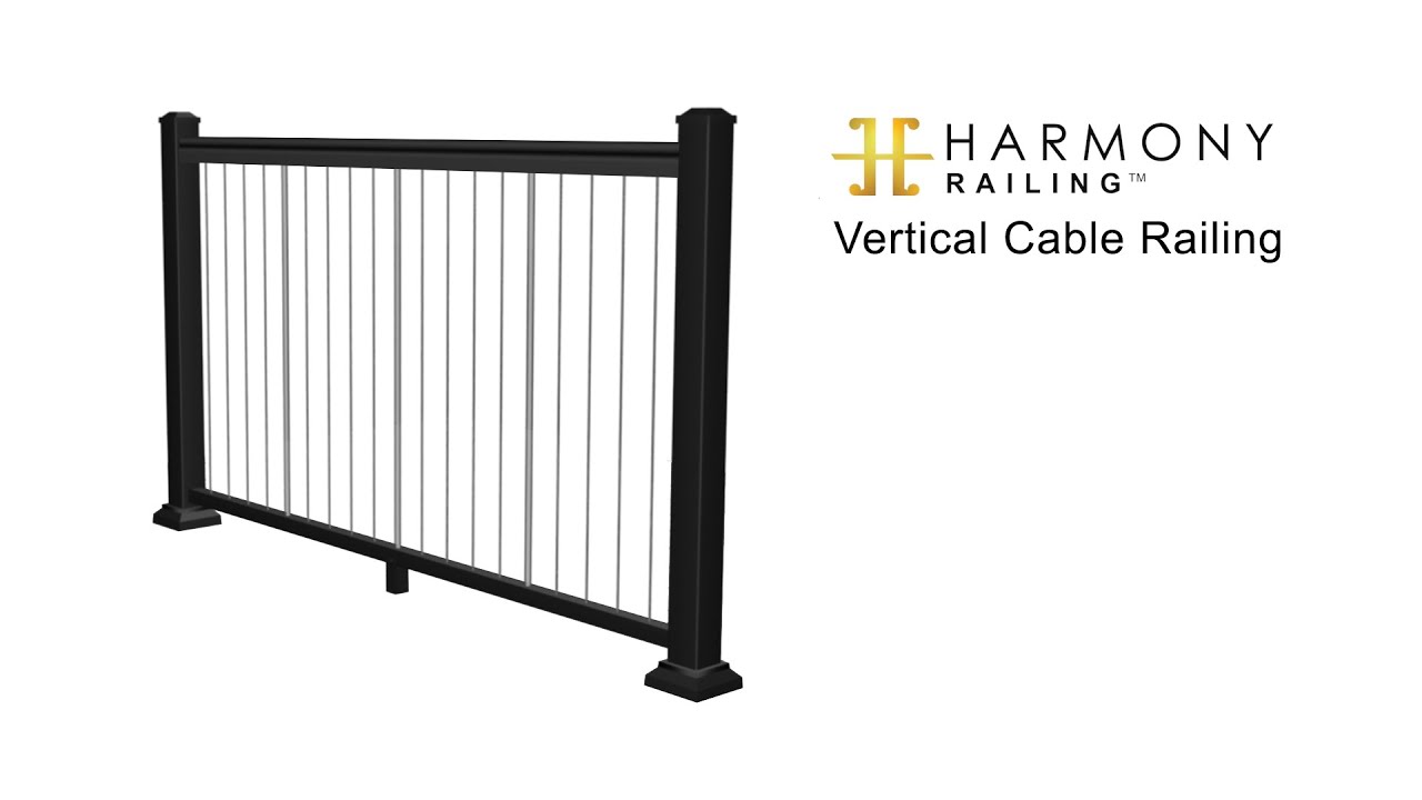Vertical Cable Railing | Harmony Railing - YouTube
