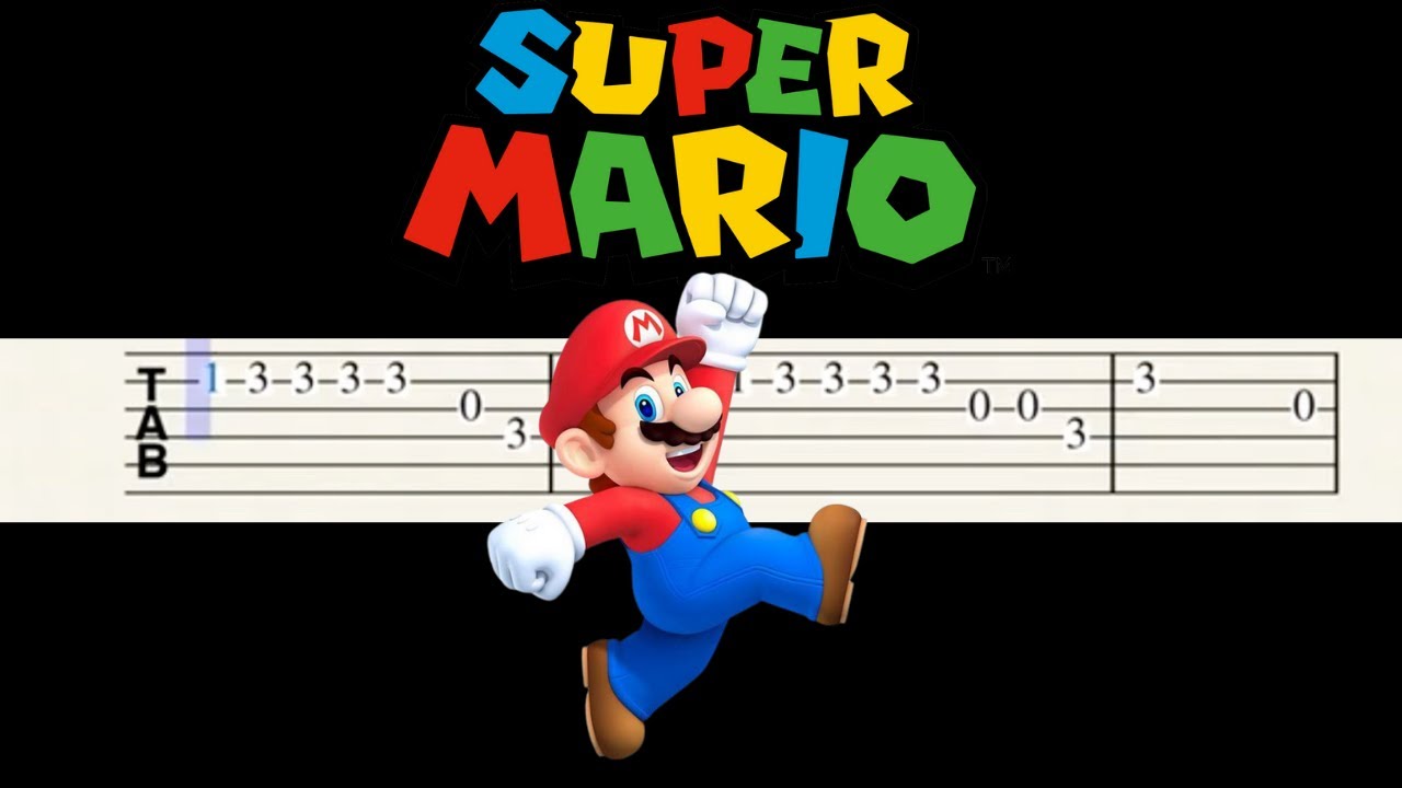 Super Mario Theme - Guitar Tabs - YouTube