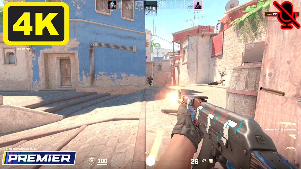counter strike 2 gameplay 4K (no commentary) - YouTube