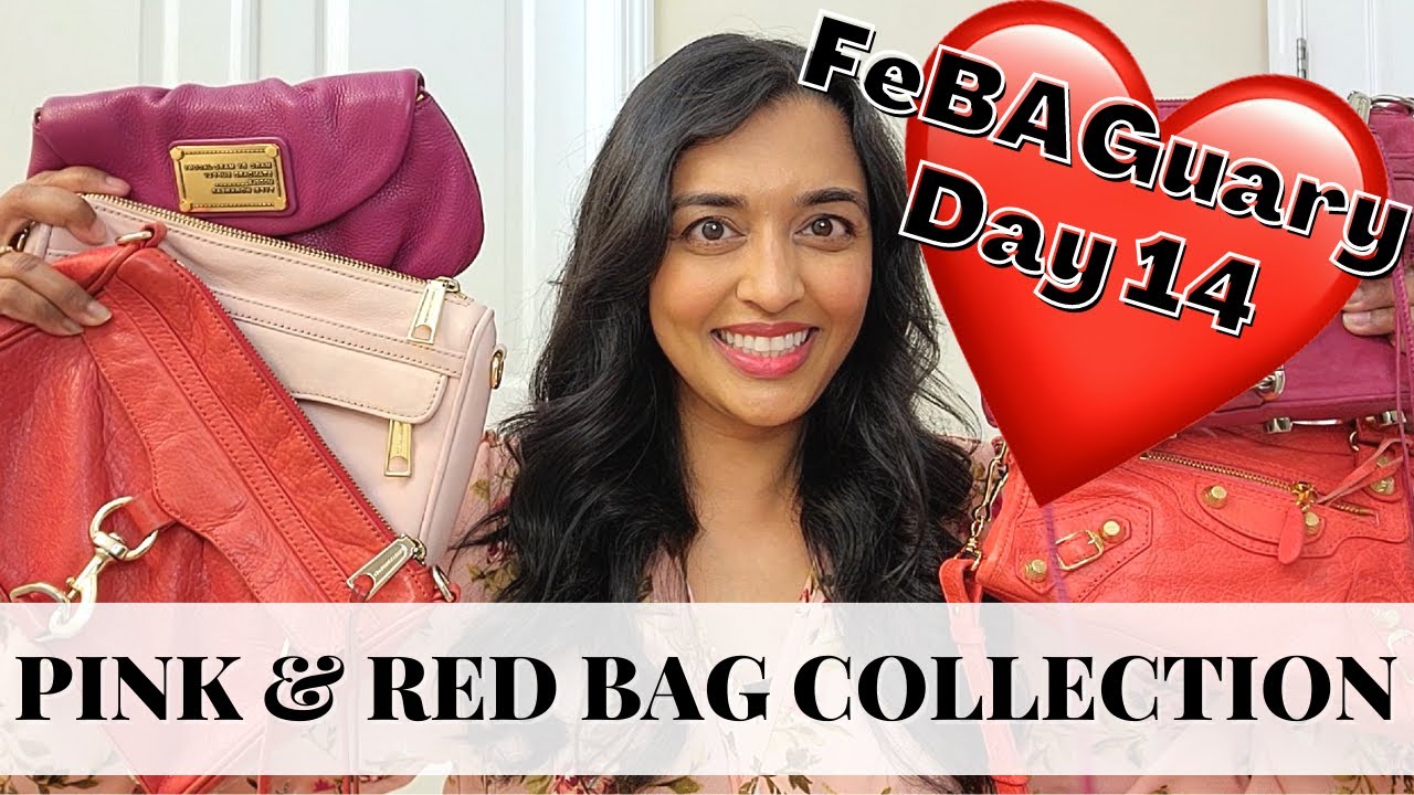 PINK AND RED HANDBAG COLLECTION! | VALENTINE'S DAY COLORFUL BAGS ...