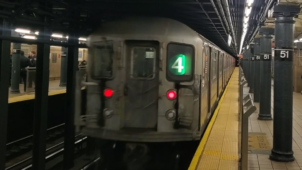 [RARE] R62 (4) Train At 51st Street R62 (6) Train With A "(4)" Rollsign ...
