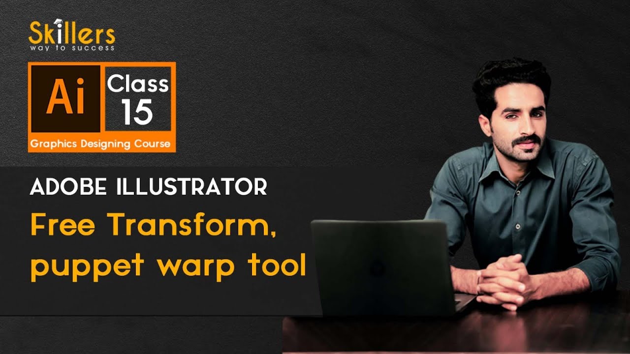 Graphics Designing - Adobe Illustrator Class 15 Puppet warp tool 2023 ...