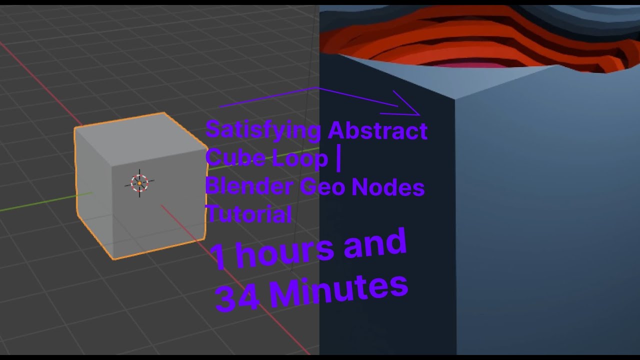 Satisfying Abstract Cube Loop | Blender Geo Nodes Tutorial - YouTube