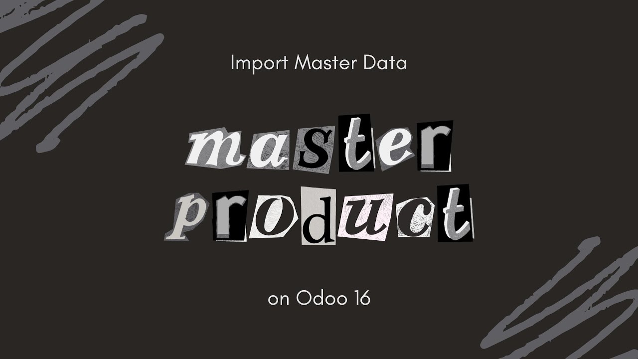 [Konfigurasi ERP] Import Master Data : Master Products | Odoo 16 - YouTube