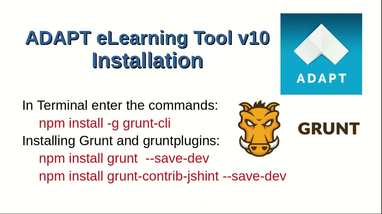 ADAPT v10.0 E-Learning Tool Installation - YouTube