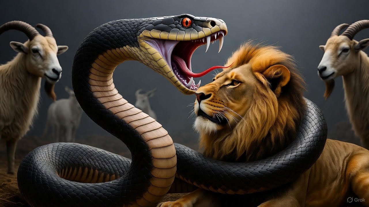 Snake vs Lion Jungle Battle Everyone Was Watching! - YouTube