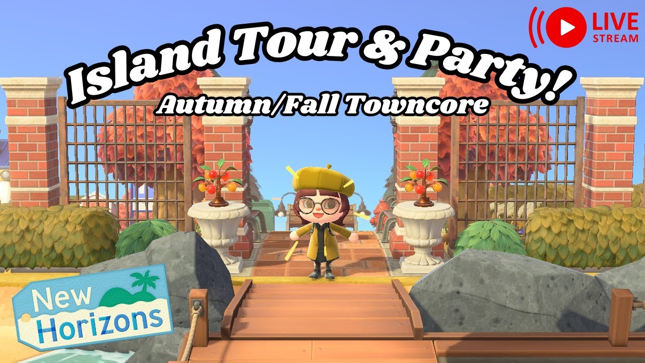 🎉Bramble Tour & Party🎉 | Autumn/Fall Town-Core Island 🏘 🍂 | Animal ...
