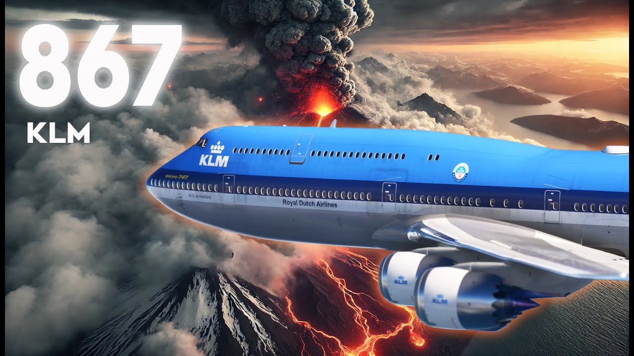 SIN MOTORES a 30000 pies de altura. Vuelo KLM 867 pesadilla en una nube ...