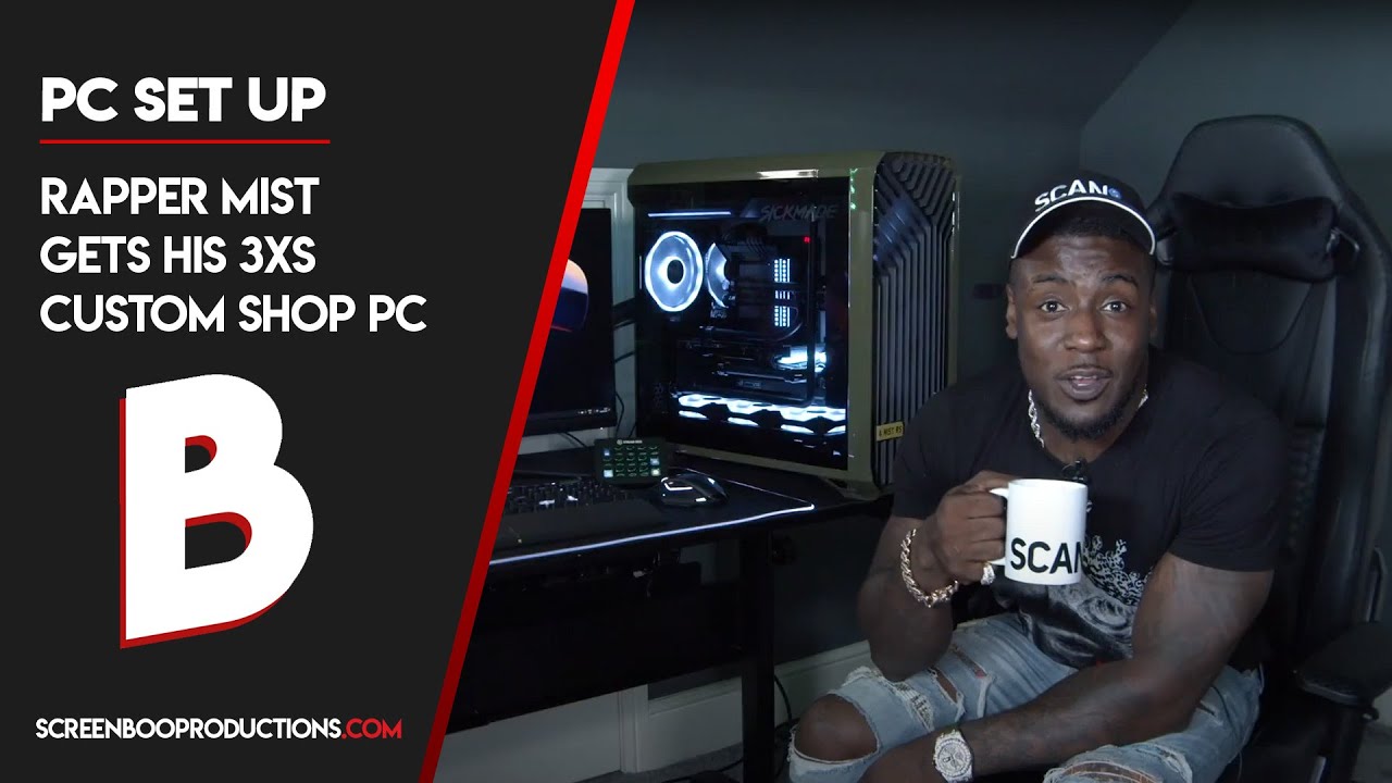 Birmingham Rapper MIST gets his 3XS Custom Shop PC - YouTube