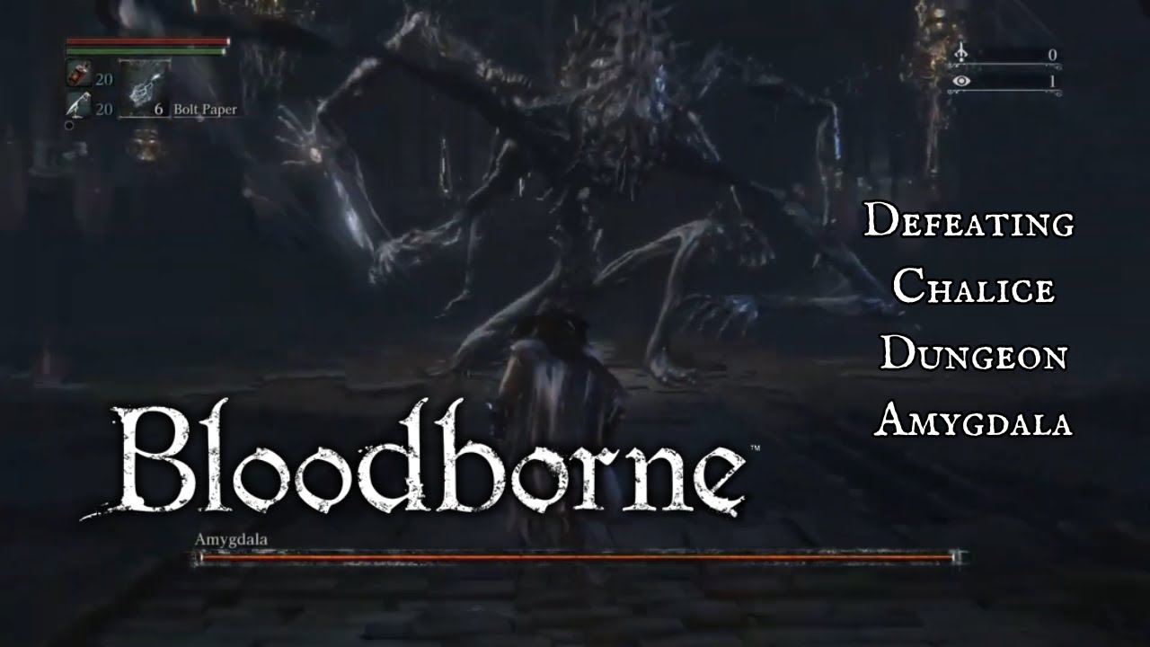 Defeating Defiled Chalice Dungeon Amygdala - Bloodborne - YouTube