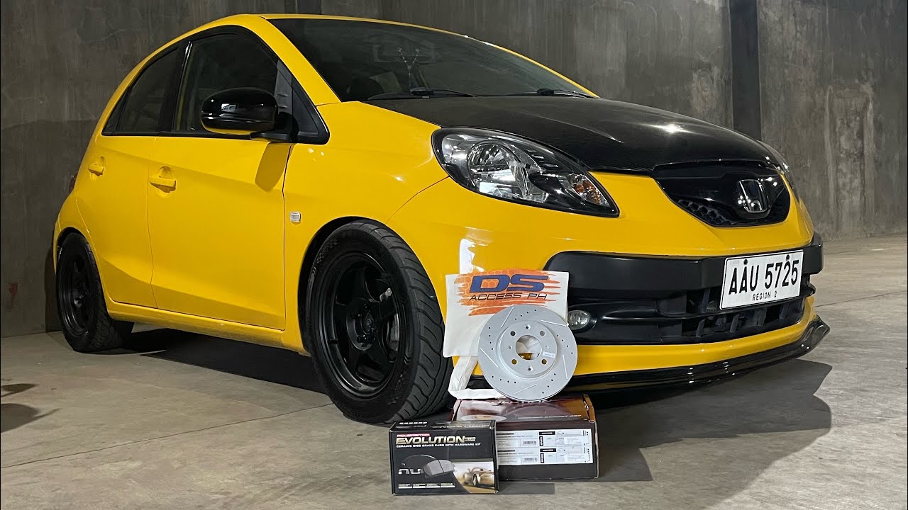 Honda Brio Rotor Disc upgrade - YouTube