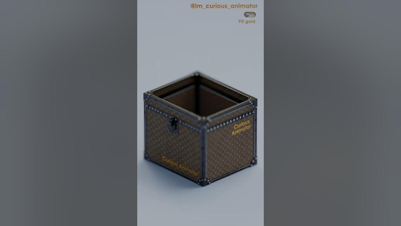 Gold treasure #3danimation #blender3danimation #satisfying #loopanimation #3dart #blender #hd # ...