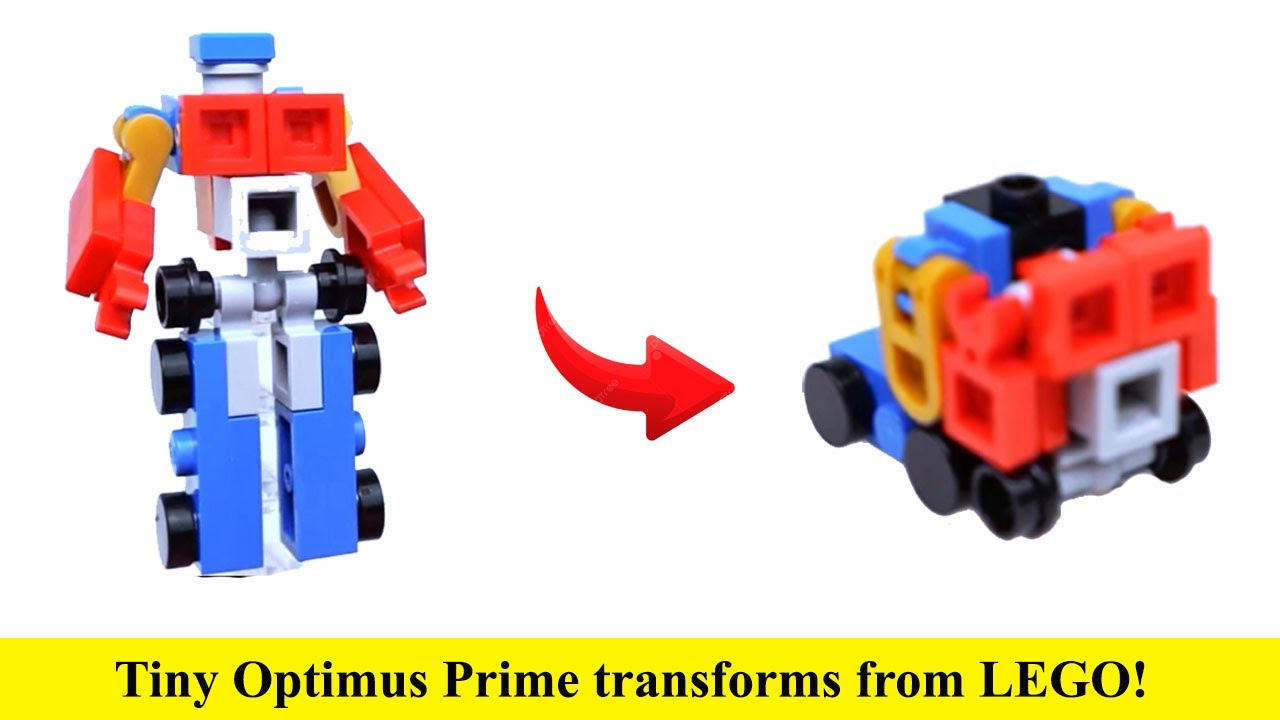 Tiny Optimus Prime transforms from LEGO! - YouTube