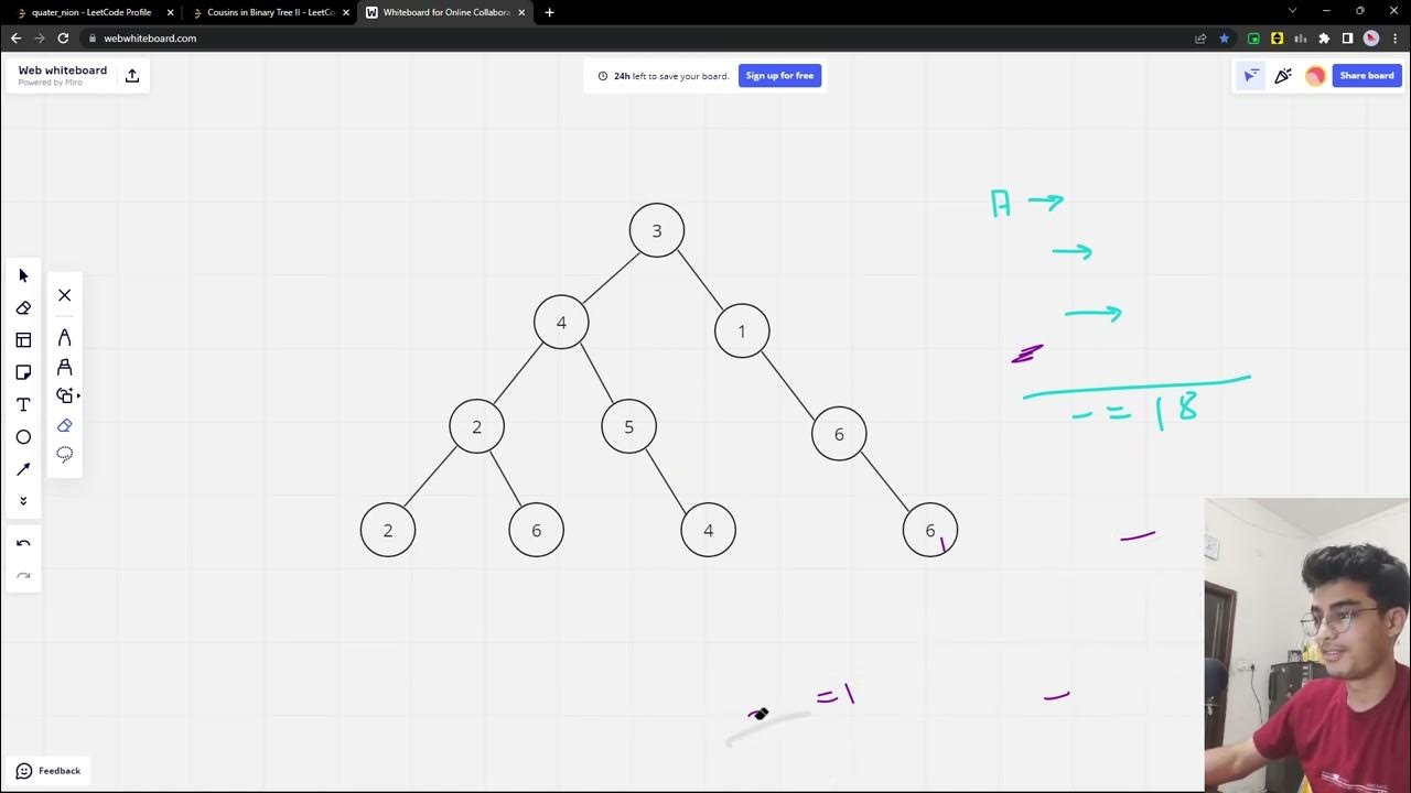 2641 Cousins In Binary Tree Ii C Solution Leetcode Youtube