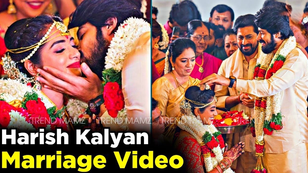 Harish Kalyan Marriage | Harish Kalyan Weds Narmada Udayakumar Wedding Video | Narmada Harish ...