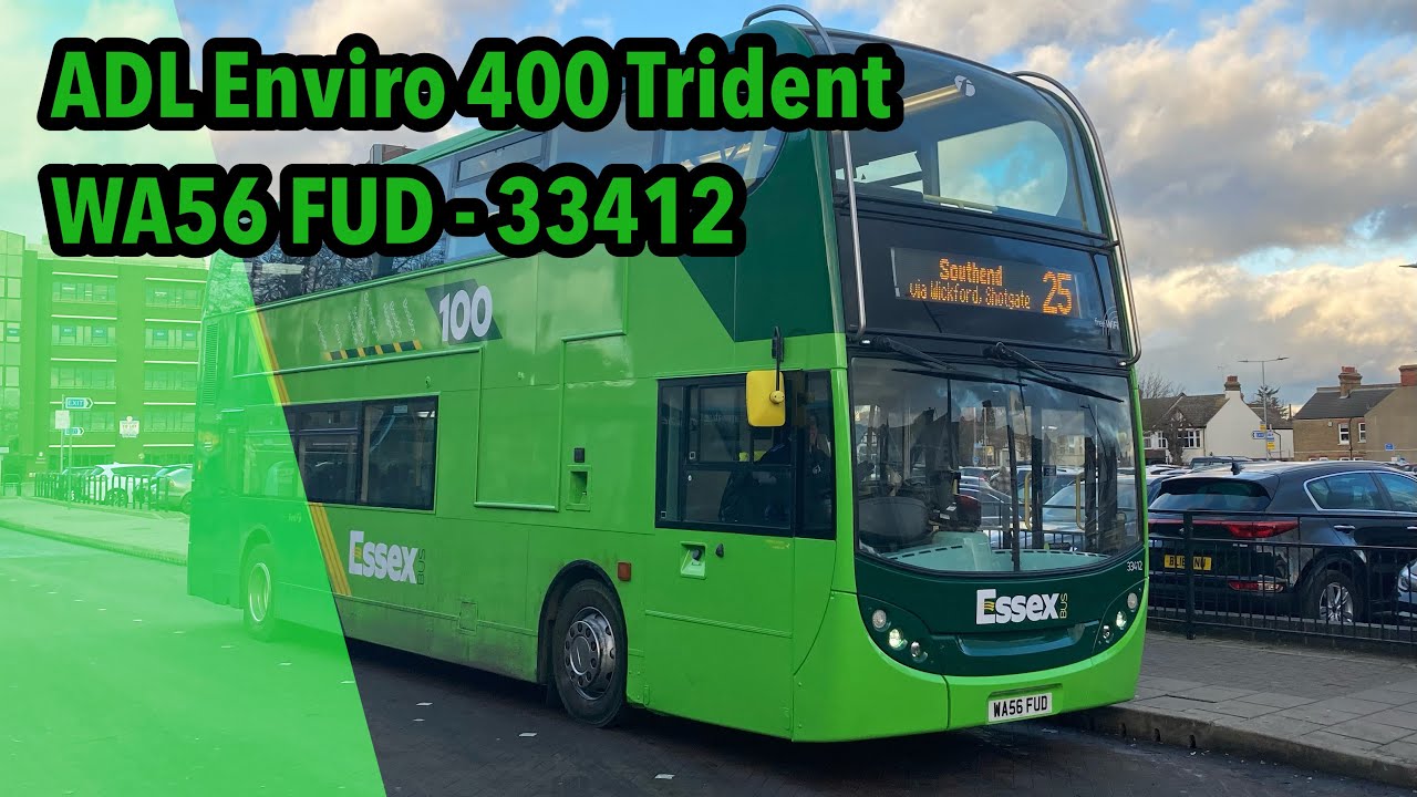 ] First Essex ‘Essex Bus’ Enviro 400 Trident WA56 FUD 33412 - Route 25 ...